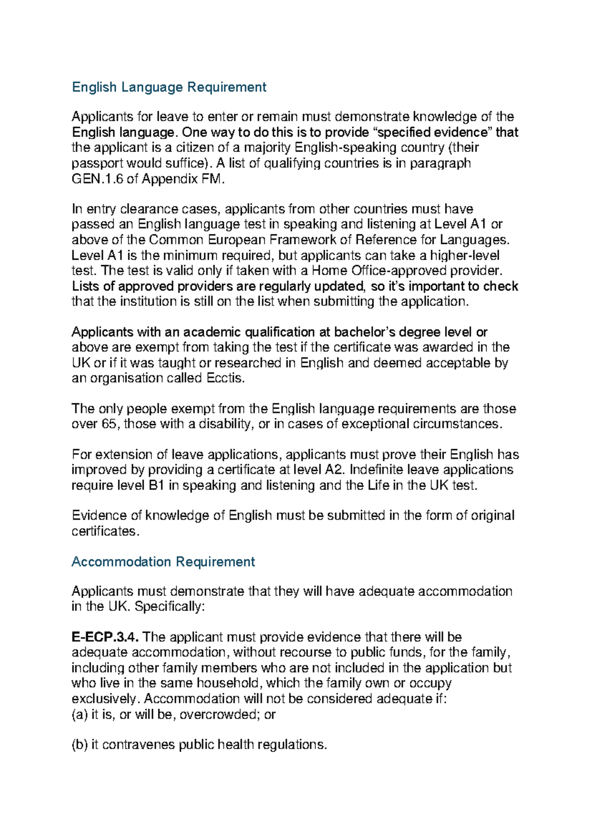 English Language Requirement for UK Visa Applicants: Key Guidelines ...