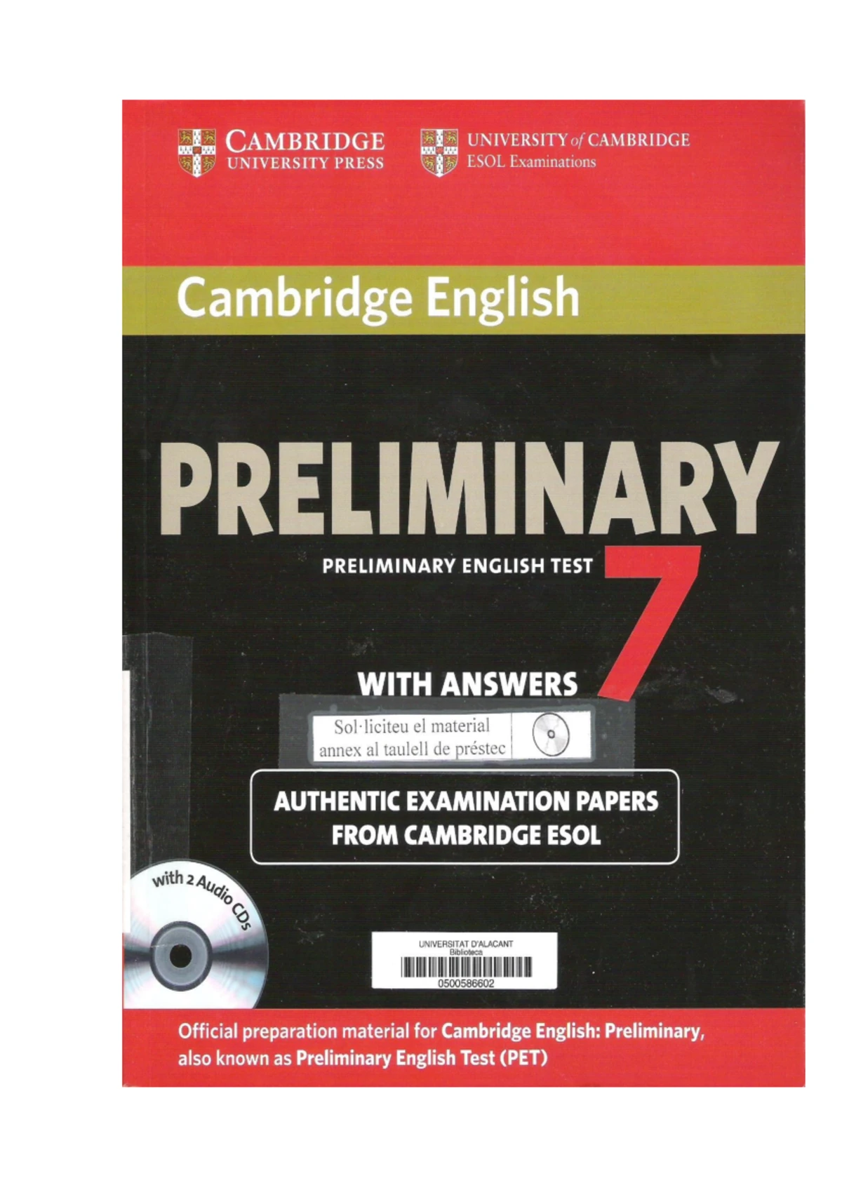 Answer KEY (TEST 1-5) - Succeed in Cambridge English Preliminary Test ...
