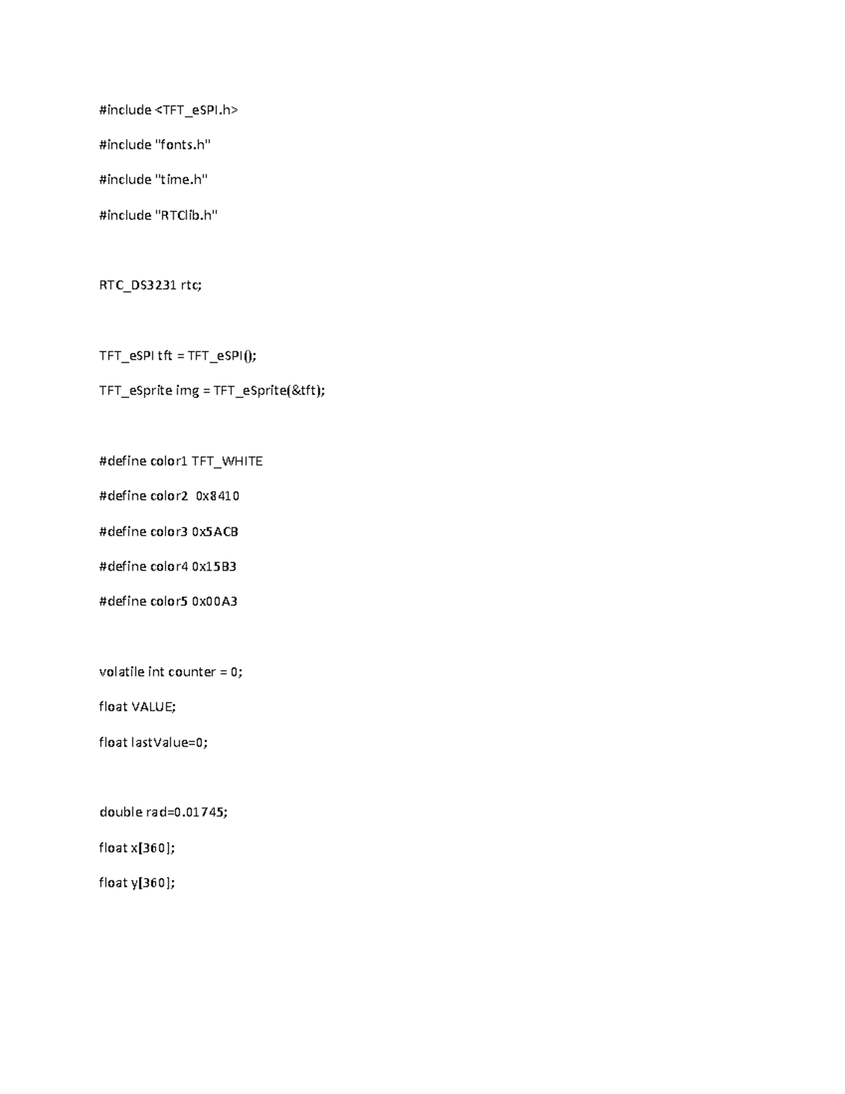 Watch ESP32 Project - just source no libs support - #include #include - Studocu