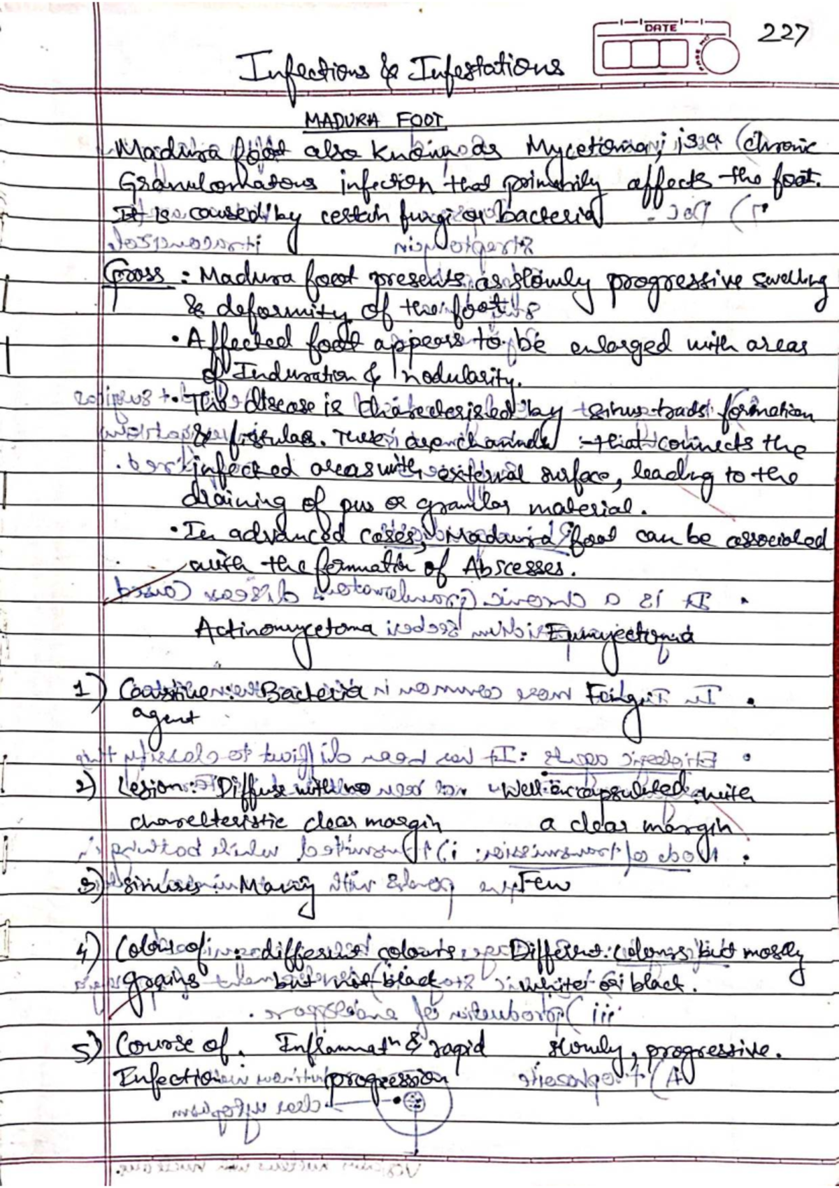 DATE 227: Infections and Infestations - Madura Foot & Malaria Overview ...