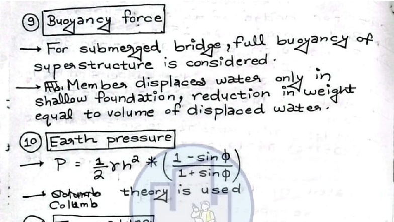 CE 101: Design Considerations for Road Bridges and Forces - Studocu