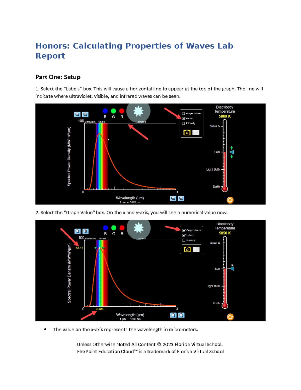 Honors Lab Report 1: Calculating Properties of Waves - Studocu