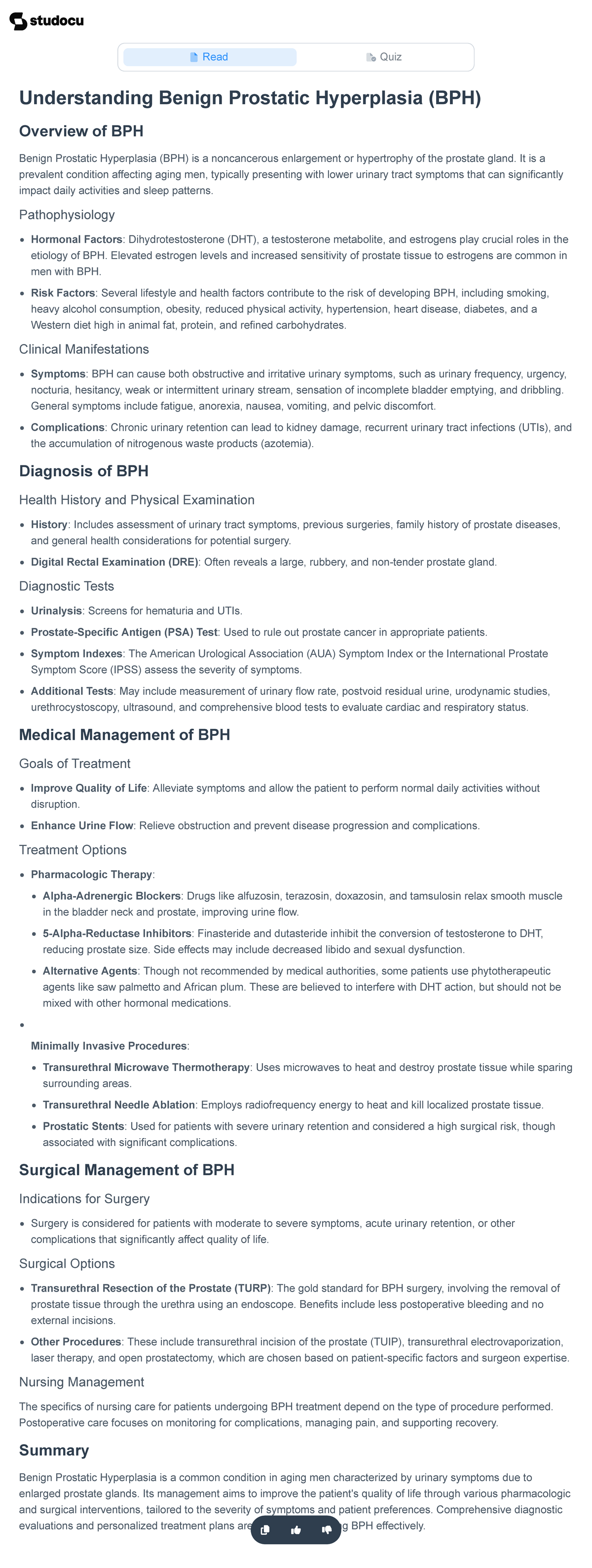 Understanding Benign Prostatic Hyperplasia (BPH) Management and ...
