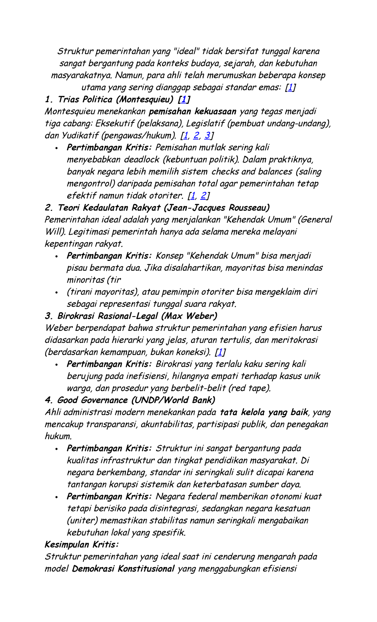 Analisis Struktur Pemerintahan dan Hukum di Indonesia: Kritis dan ...