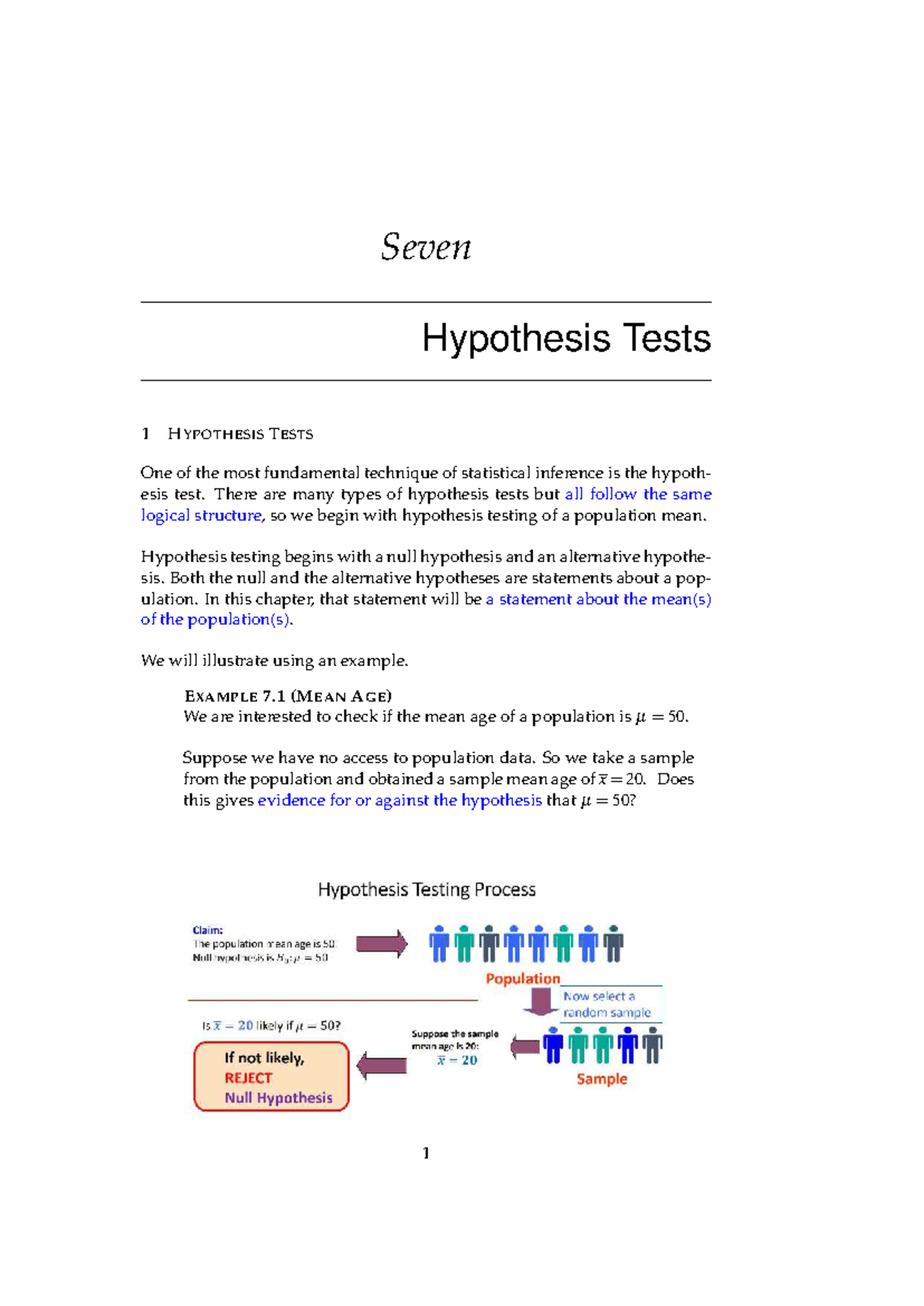 Chapter 7: Hypothesis Tests - Understanding Statistical Inference ...