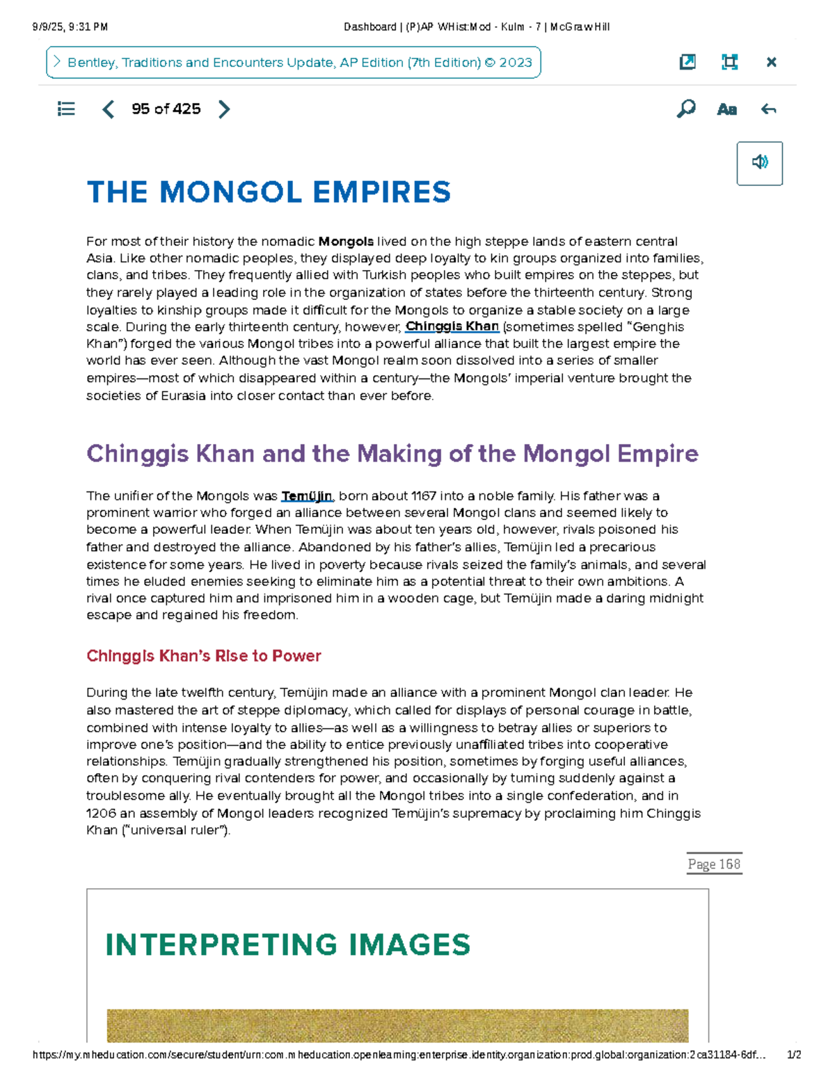 Chinggis Khan: Unification of Mongol Tribes - AP WHist (7th Ed) - Studocu