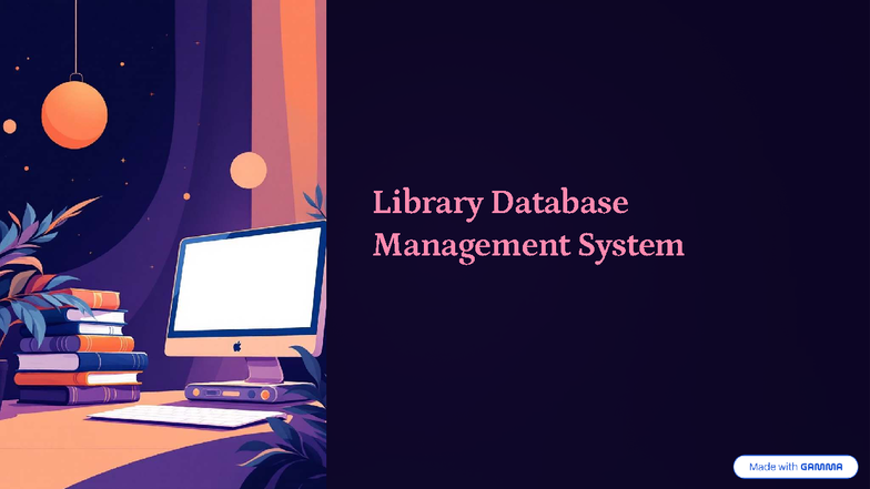 Library Database Management System Project Overview - Studocu