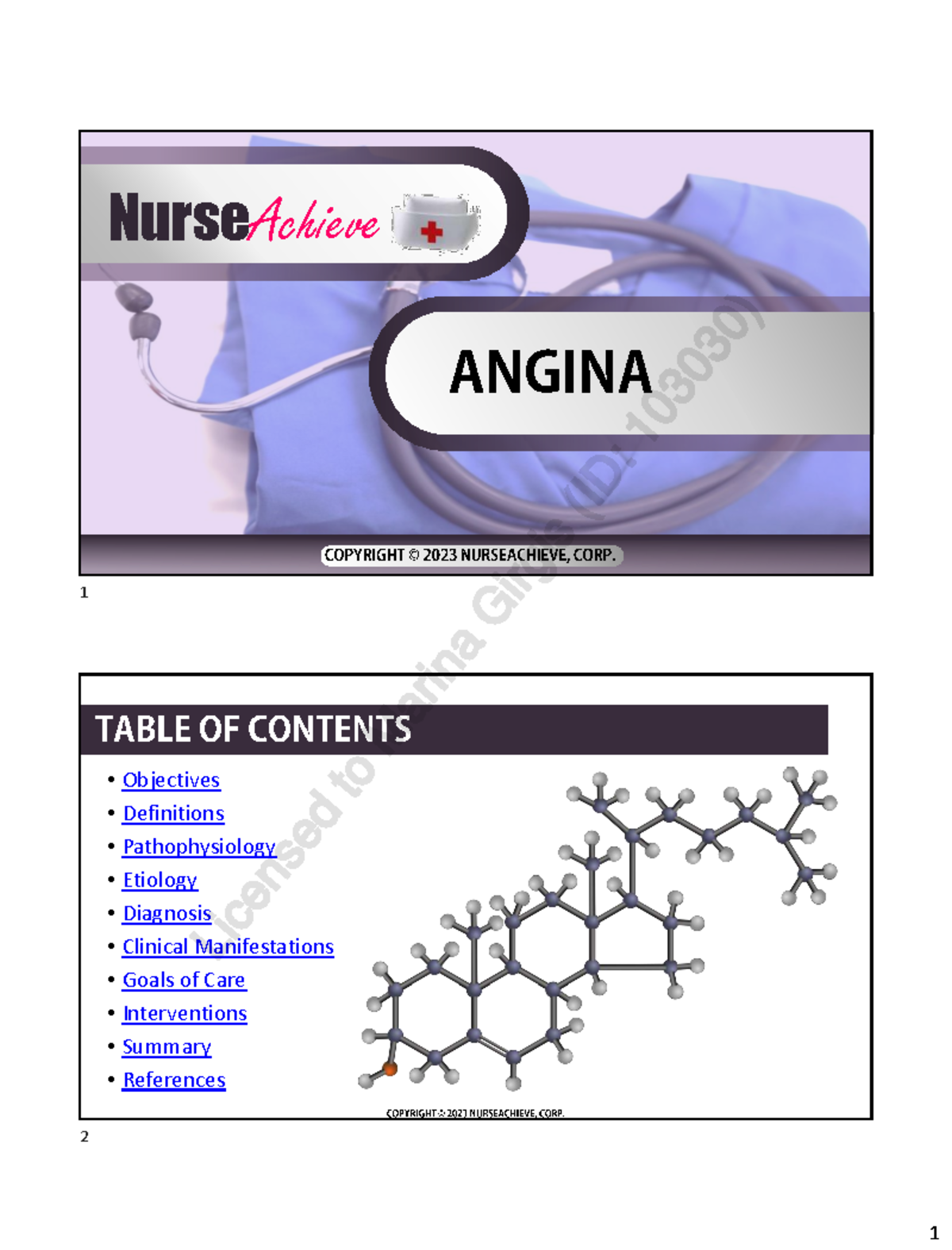 Angina: Pathophysiology, Diagnosis, and Nursing Interventions (NUR 103 ...