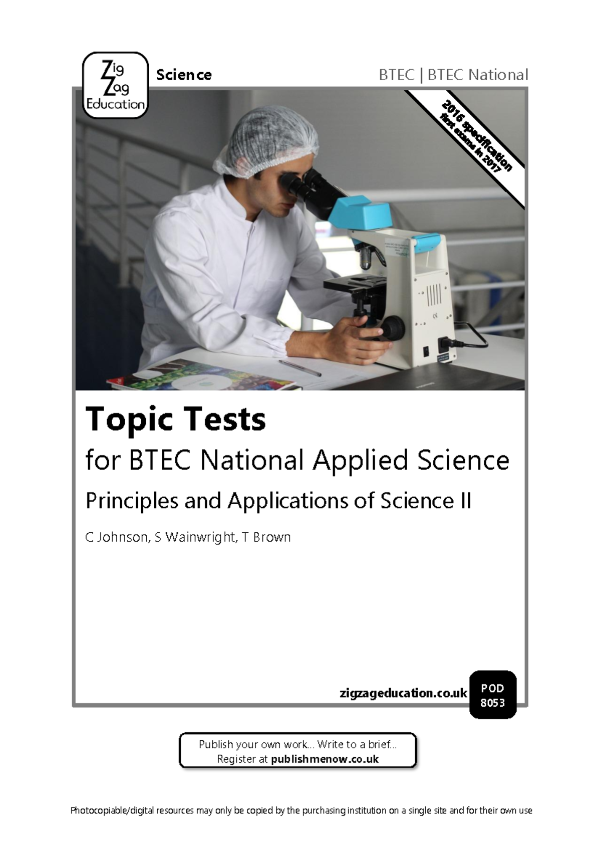 8053 - Topics Tests for BTEC Applied Science Principles 2 ...