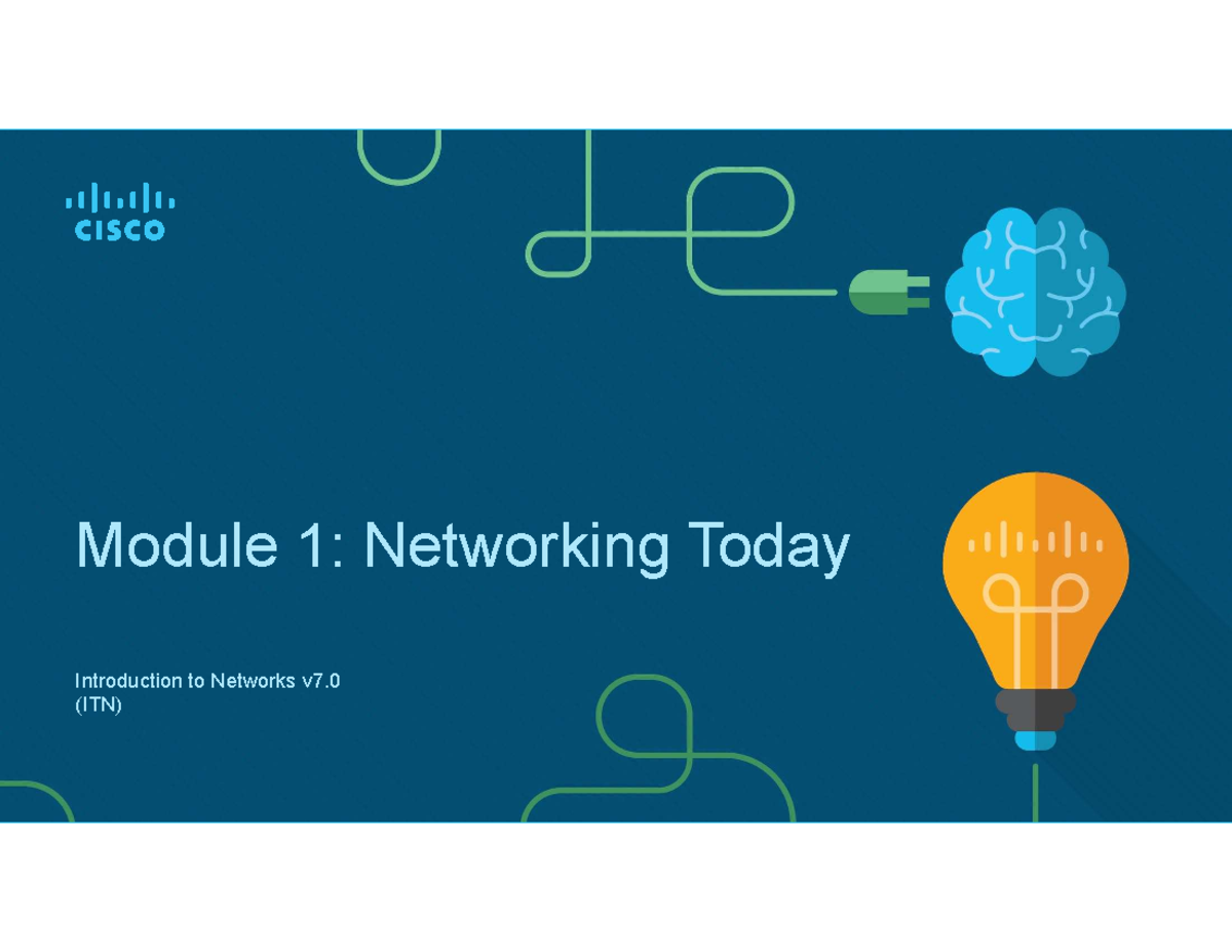 Module 1: Networking Today Overview and Key Concepts (ITN) - Studocu