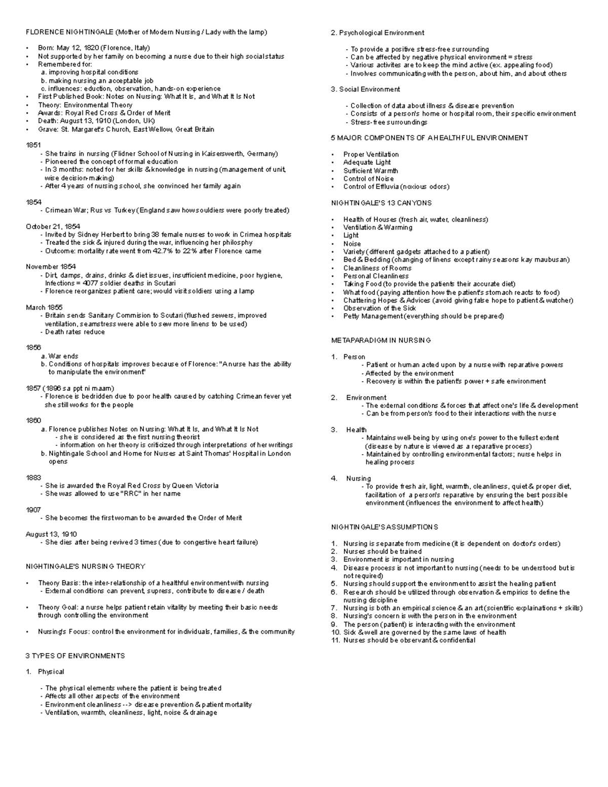 Florence Nightingale: Pioneer of Modern Nursing and Environmental ...