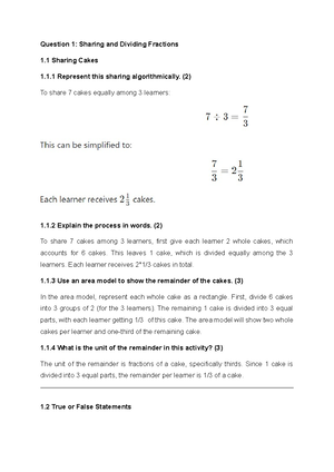 [Solved] Assessment Activity Learners complete an assessment on the ...