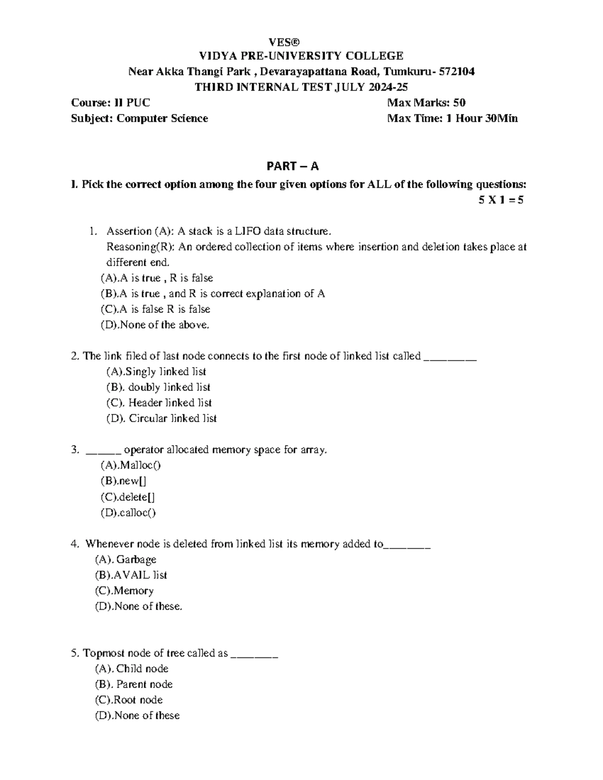 1st PUC Computer Science - Practical Manual for Python 2024-25 - Studocu