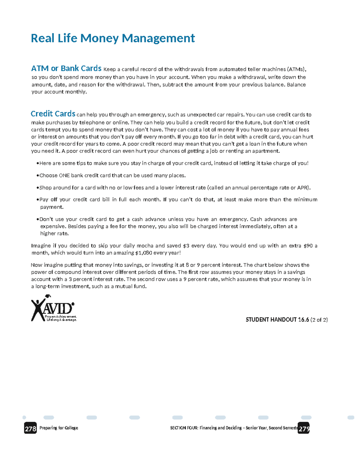 Real Life Money Management: ATM & Credit Card Tips - Studocu