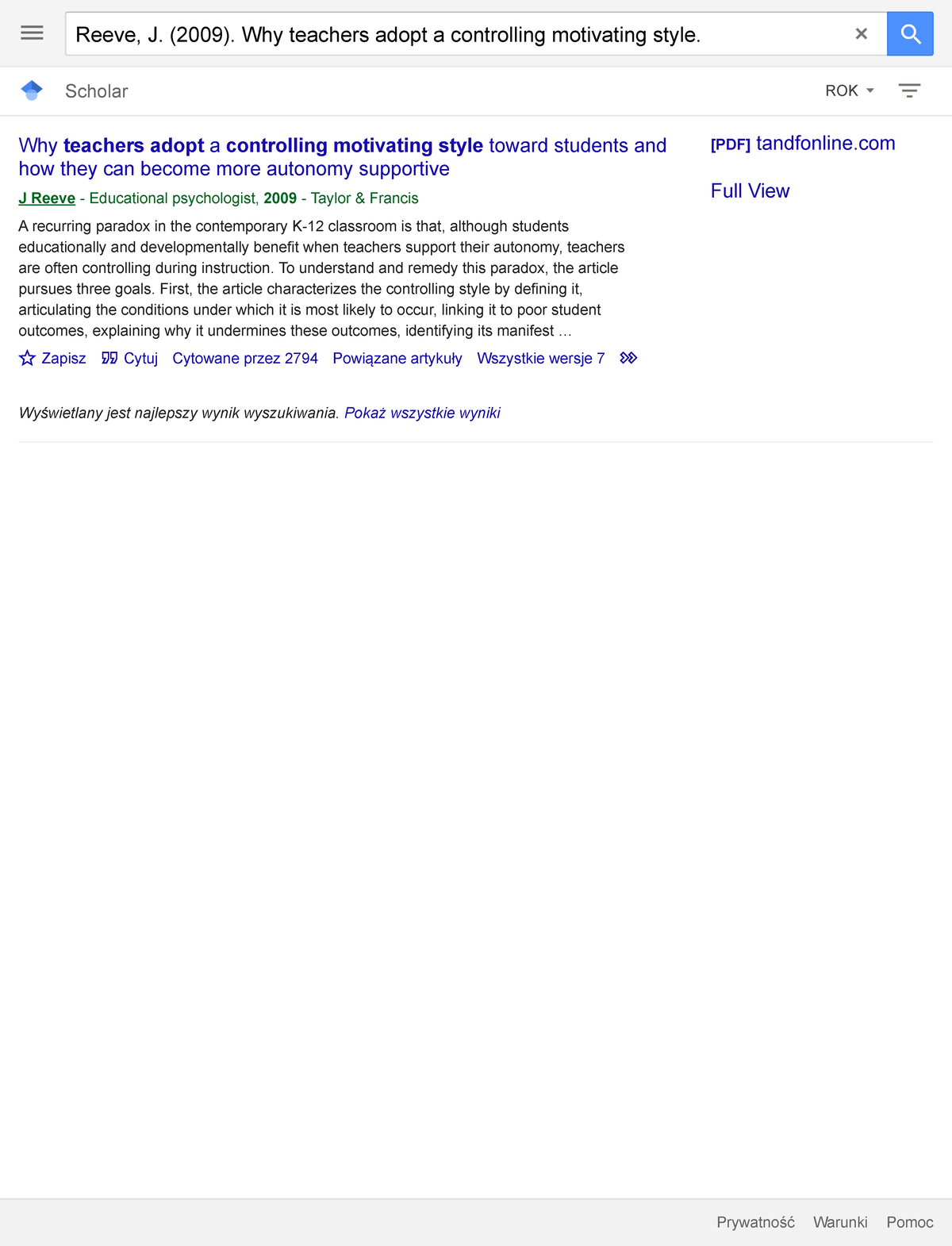 Why Teachers Use Controlling Styles: Autonomy Support Insights - Studocu