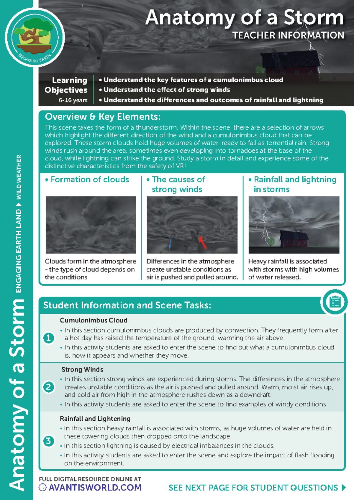 Anatomy of a Storm: Teacher Notes for ENGAGING EARTH - Studocu