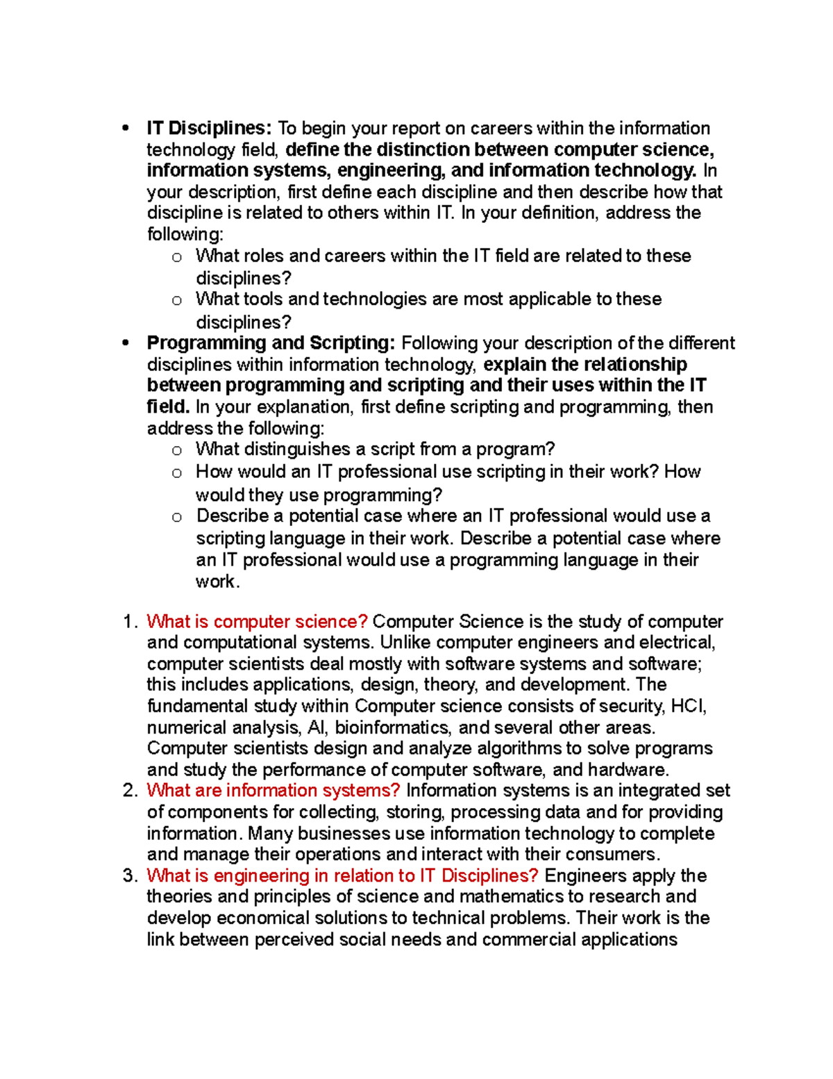 IT Disciplines Overview: Careers, Tools & Technologies in Info Tech ...