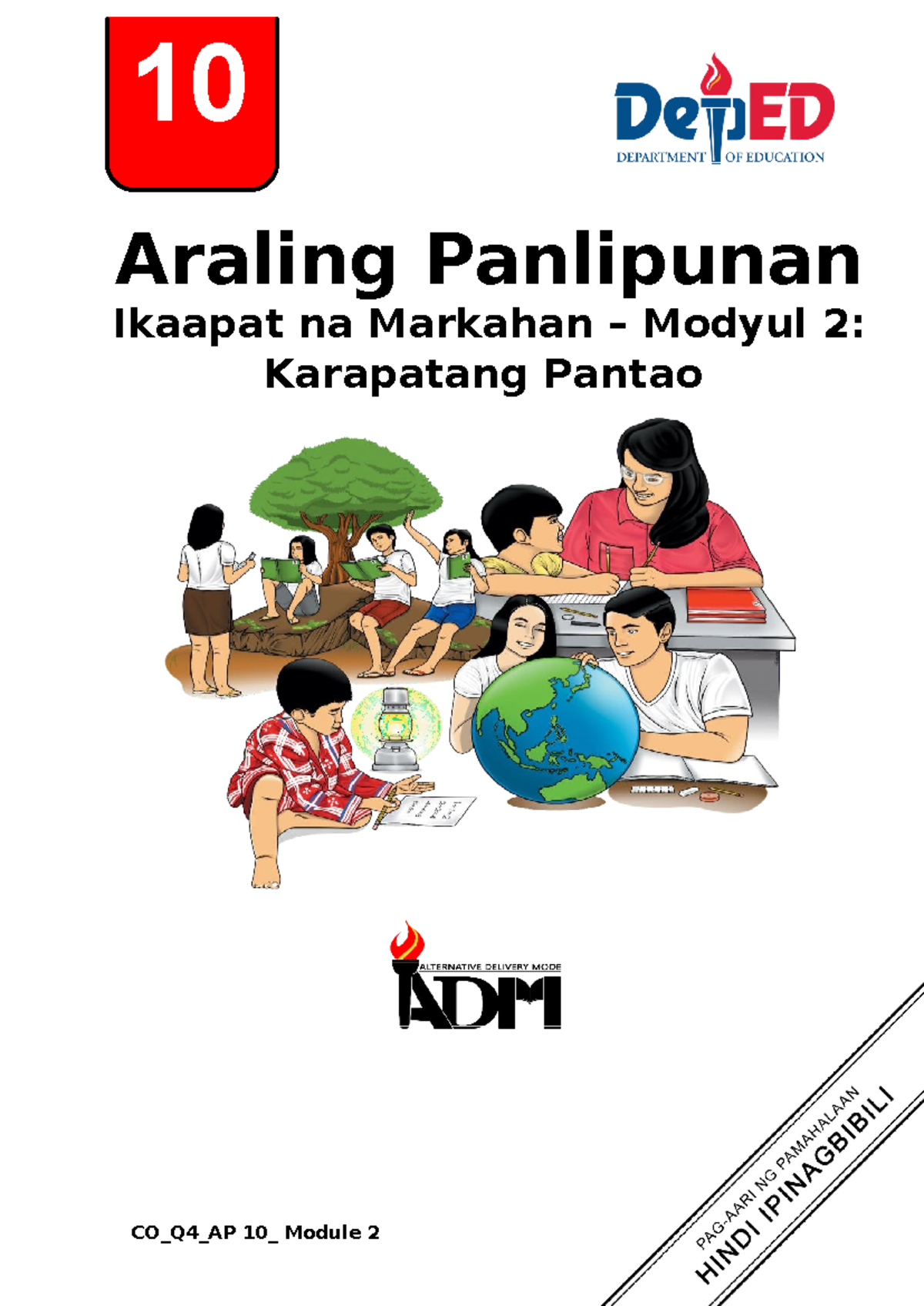 AP10-Q4-MOD2: Karapatang Pantao sa Araling Panlipunan - Studocu