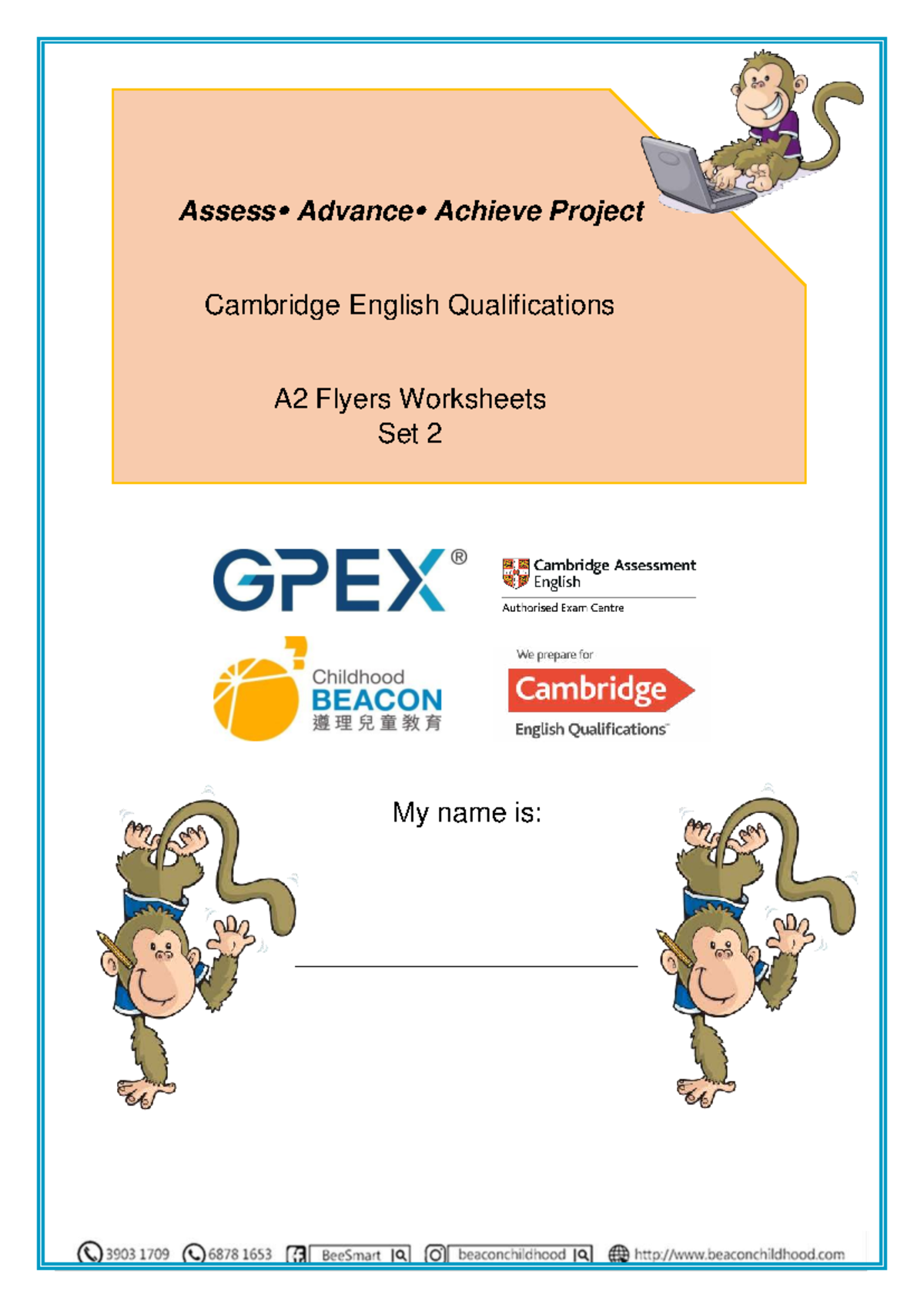 Cambridge English A2 Flyers Worksheets Set 2: Activities & Answers ...