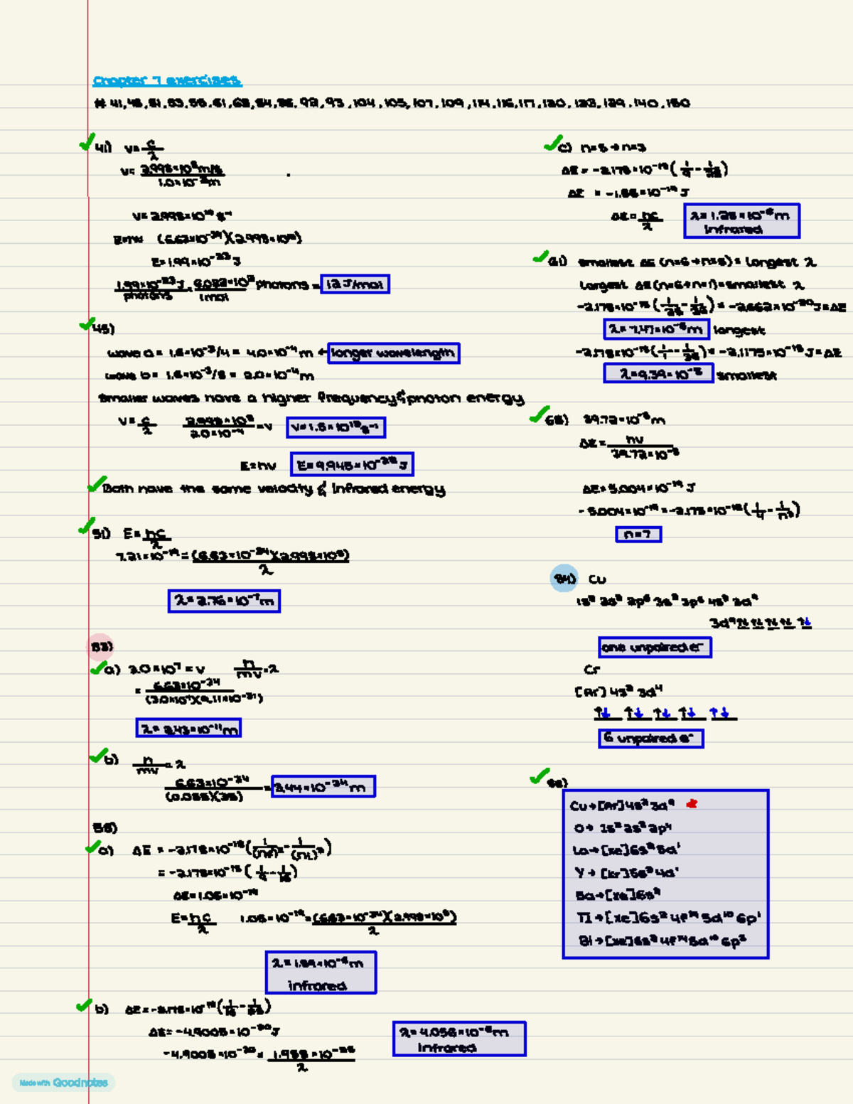 Exercises - Chapter 7 exercises # 41 , 45 , 51 , 53 , 58 , 61 , 68 , 84 ...