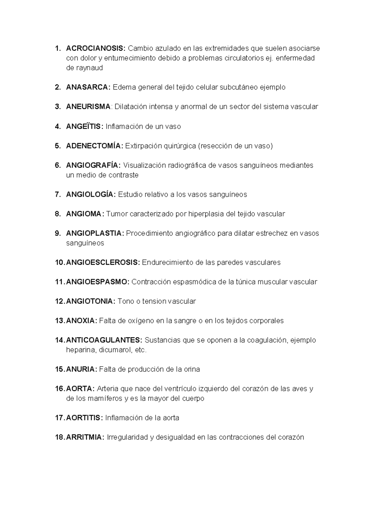 Terminología Sx Cardiovascular - ACROCIANOSIS: Cambio azulado en las ...