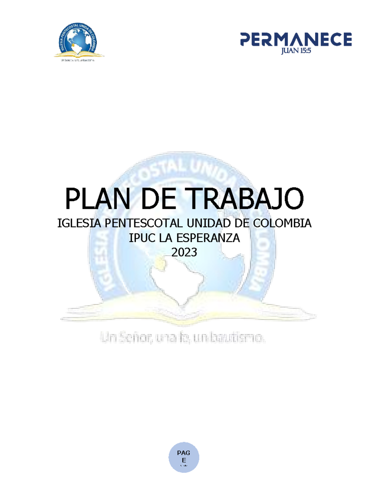 Formato Plan de Trabajo 2023-1: Proyecto Musical Asaf IPUC - Studocu