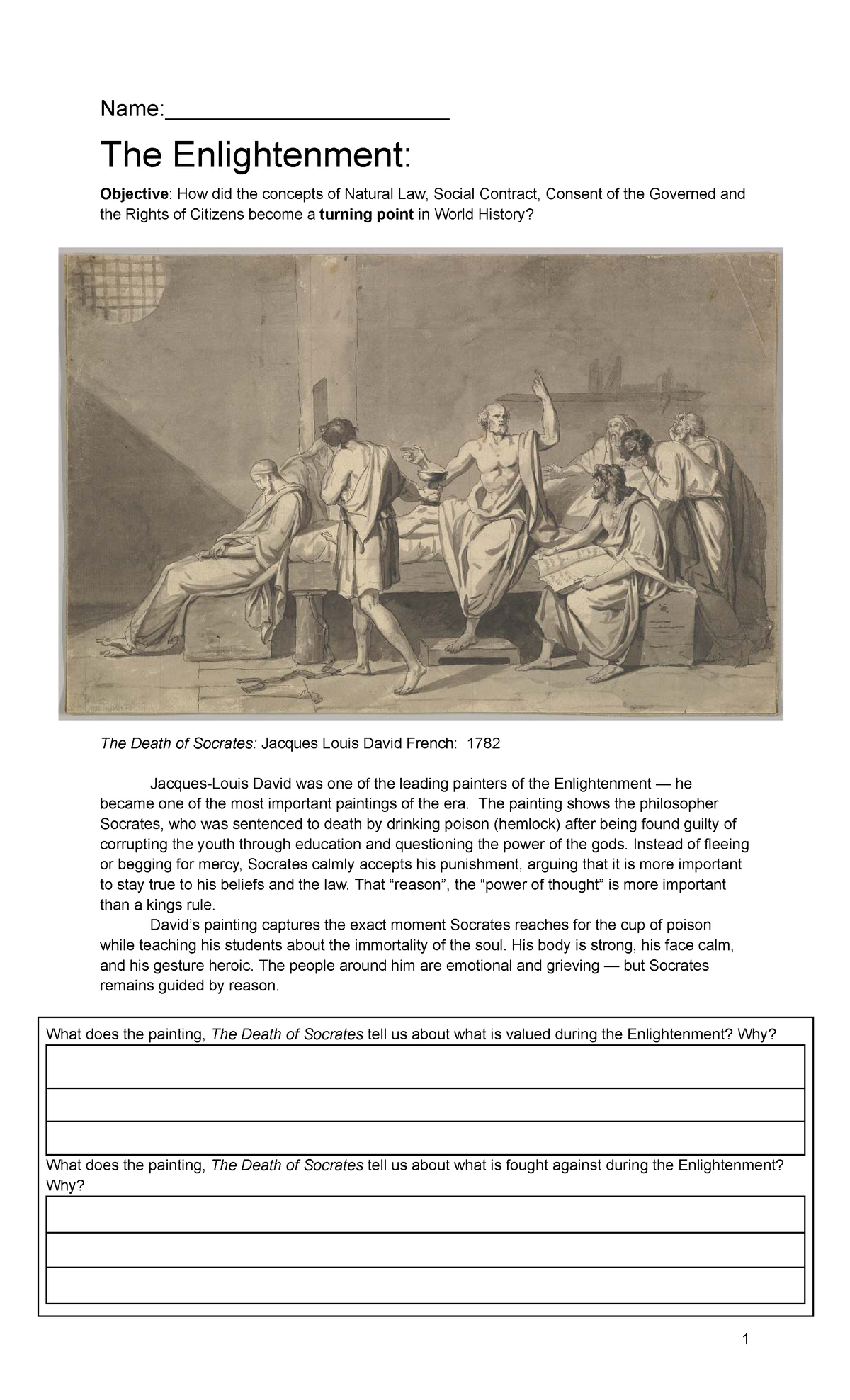 Enlightenment DBQ: Analyzing Natural Law, Social Contract, and Rights ...