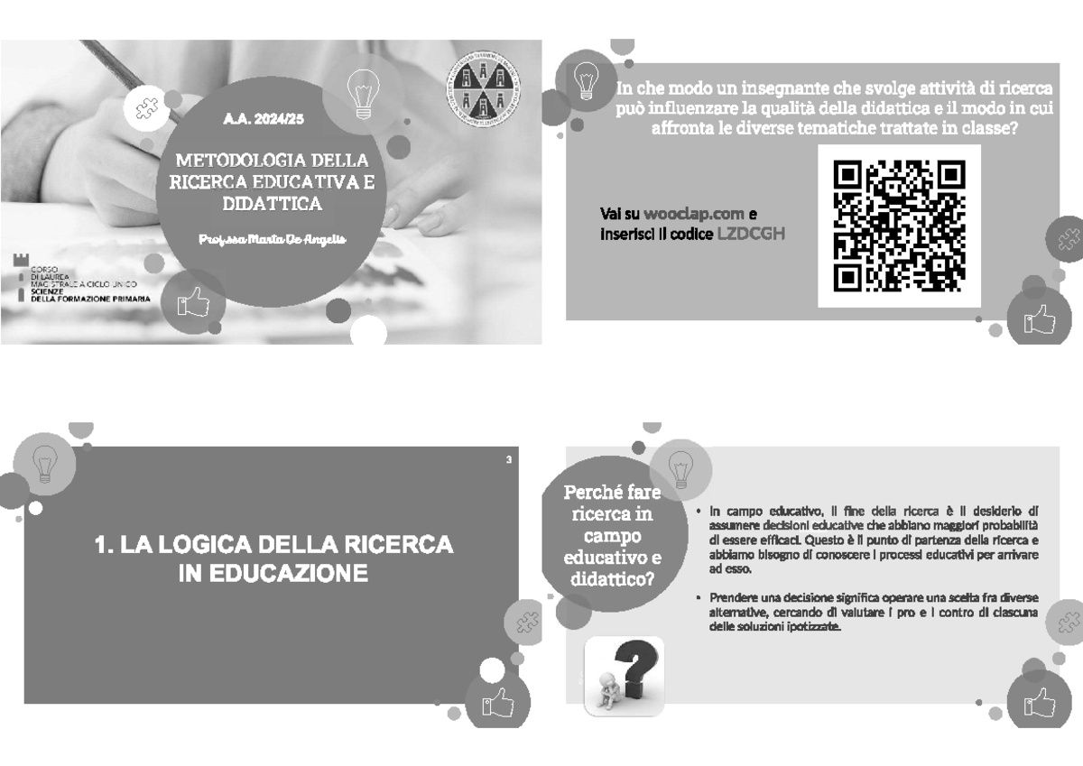 TAS 3: Appunti sulla Metodologia della Ricerca Educativa e Didattica ...