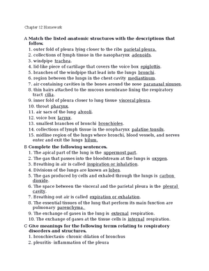 Ch13 -18 - book - Chapter 13 Homework A Match the cells with their ...