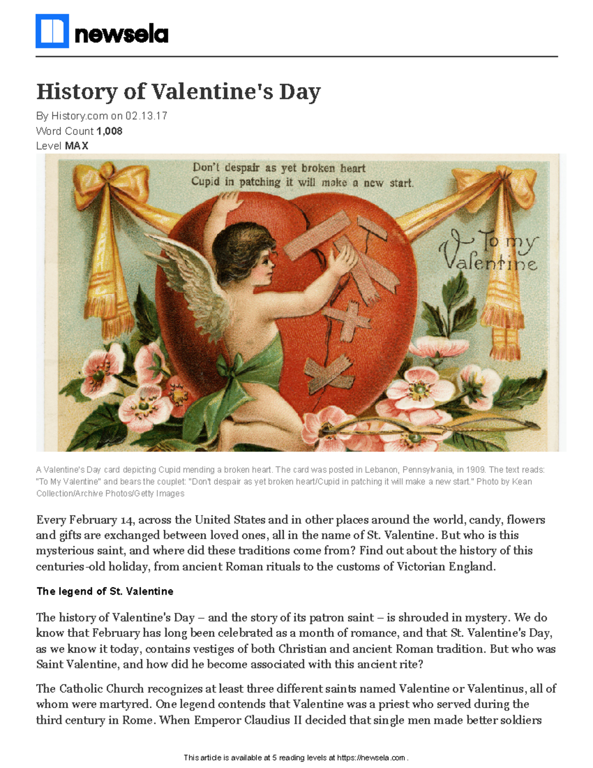History of Valentine's Day (HIST 101) - Origins and Traditions - Studocu