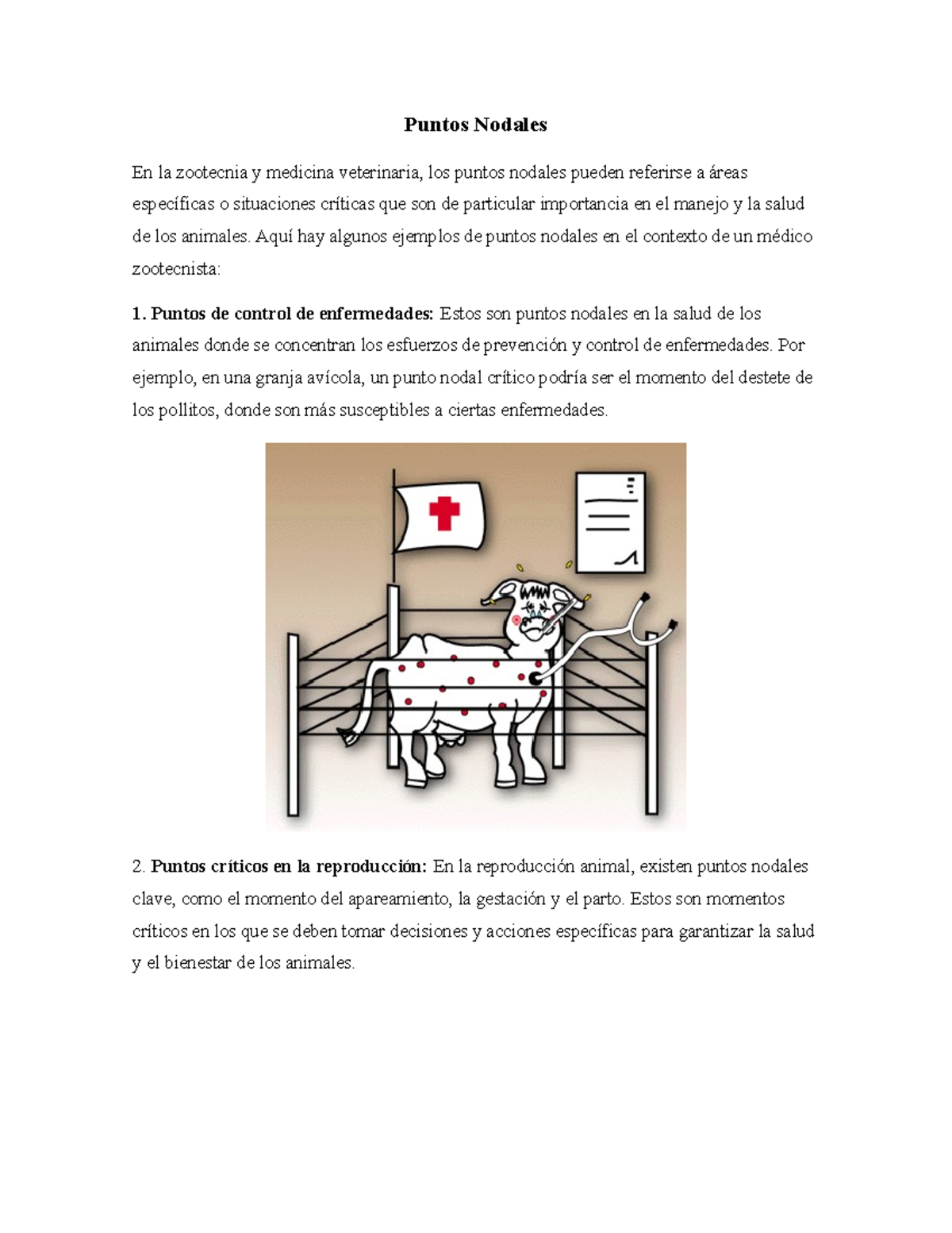 Puntos Nodales - para ayudar - Puntos Nodales En la zootecnia y ...
