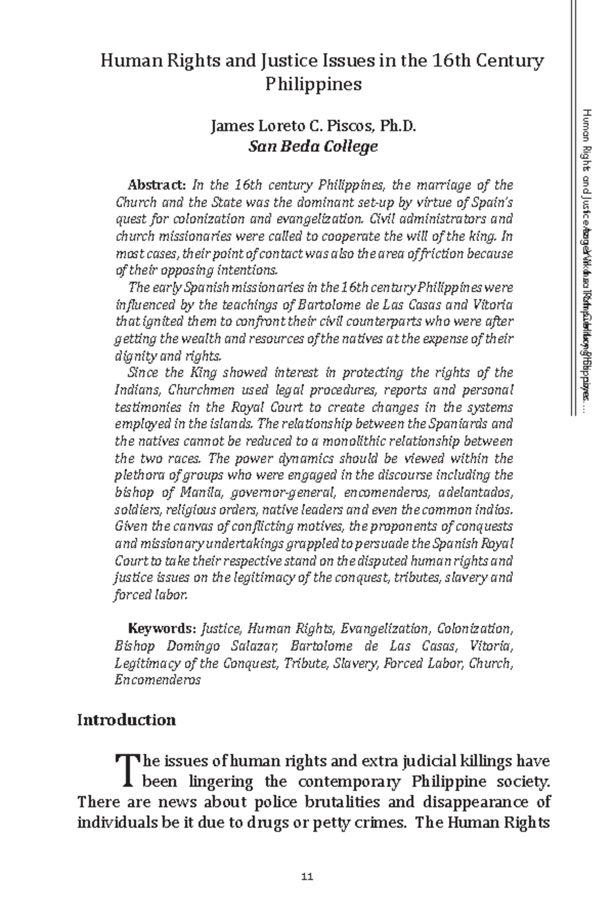Human Rights and Justice Issues in the 16th Century Philippines - Ang ...