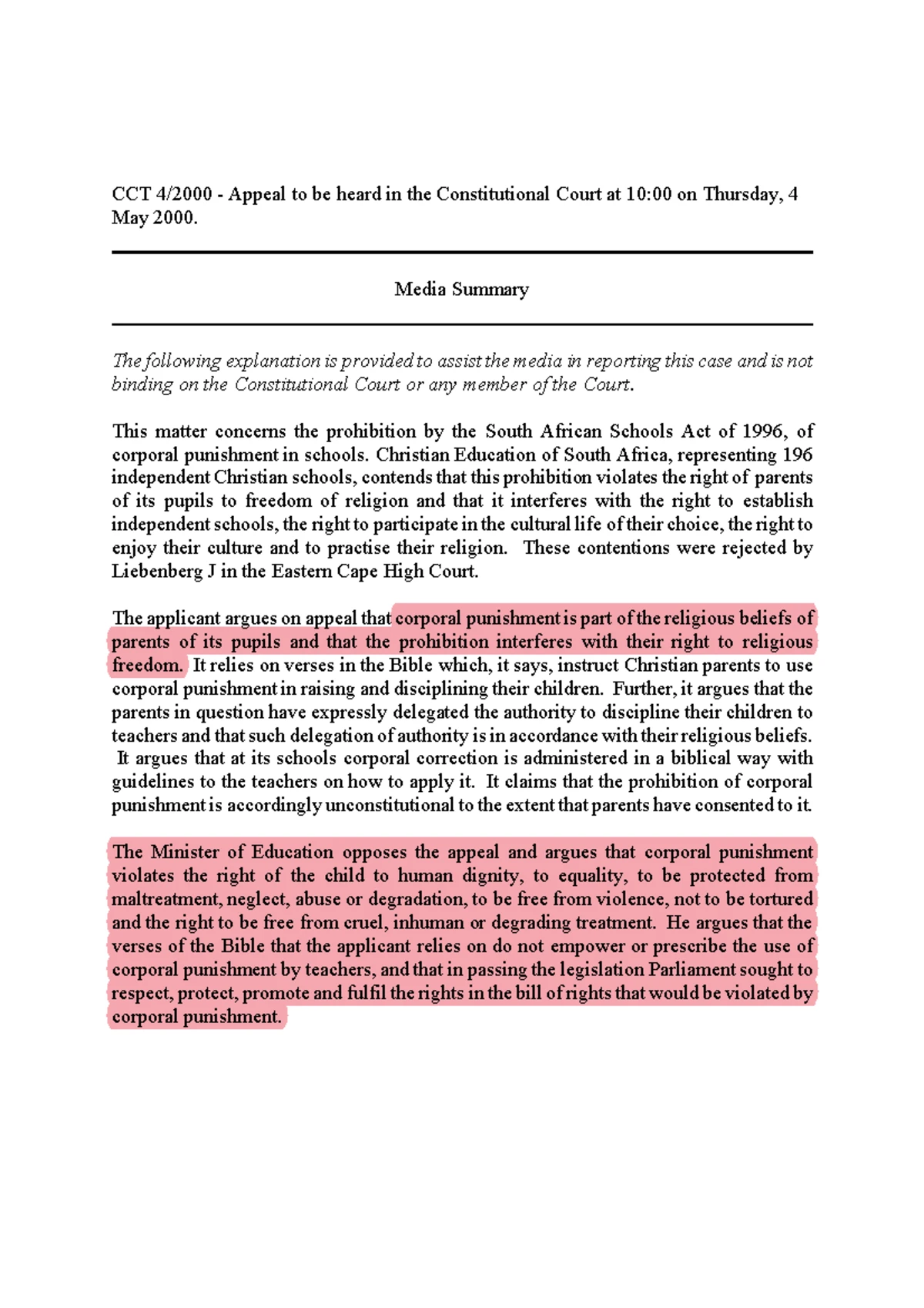 EDL3703 Final Exam Notes: Foundations of Law and Education Law - Studocu