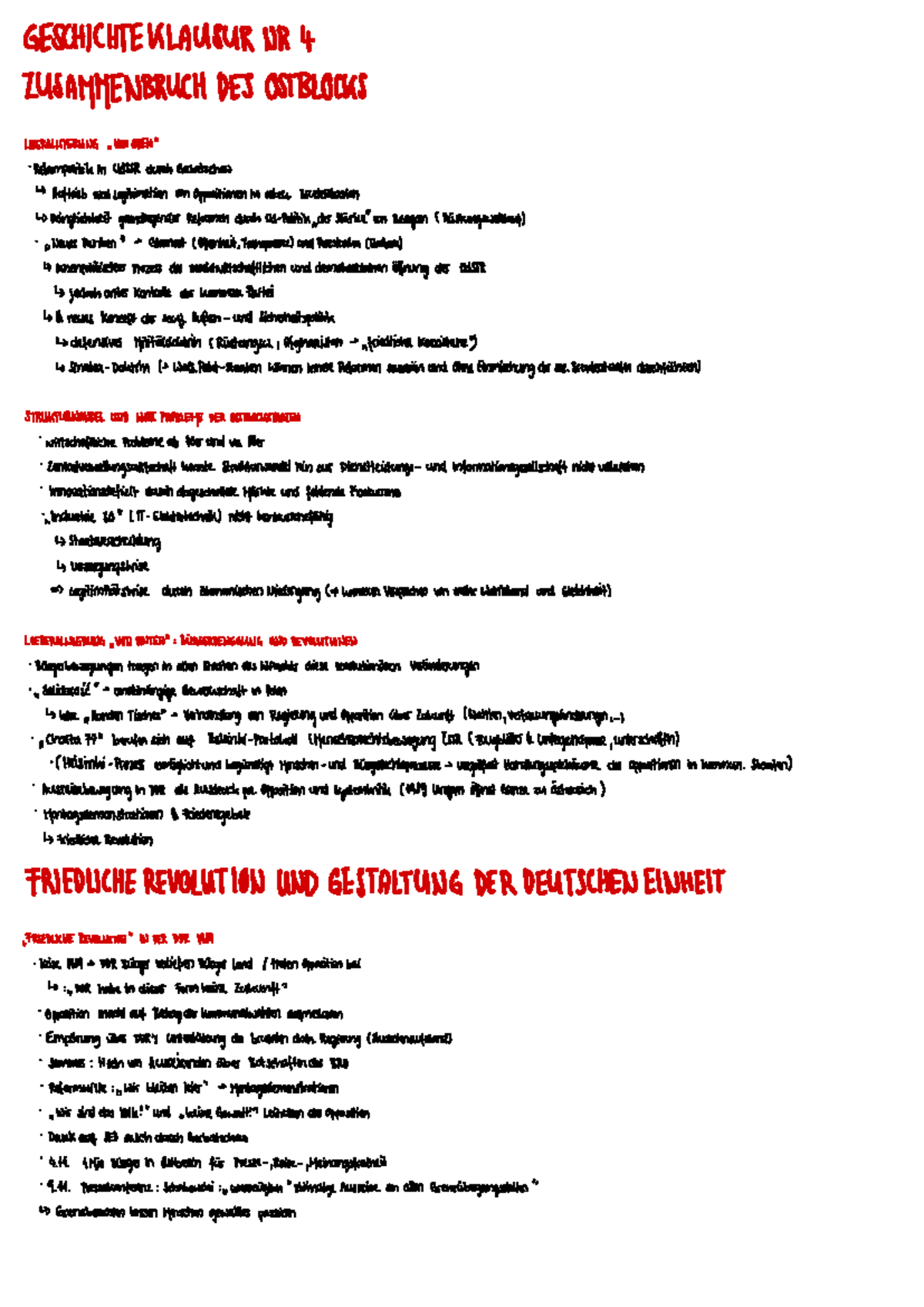 GES Lern 2 - Ostblock zusammenfall - GESCHICHTEKLAUSUR NR 4 ...