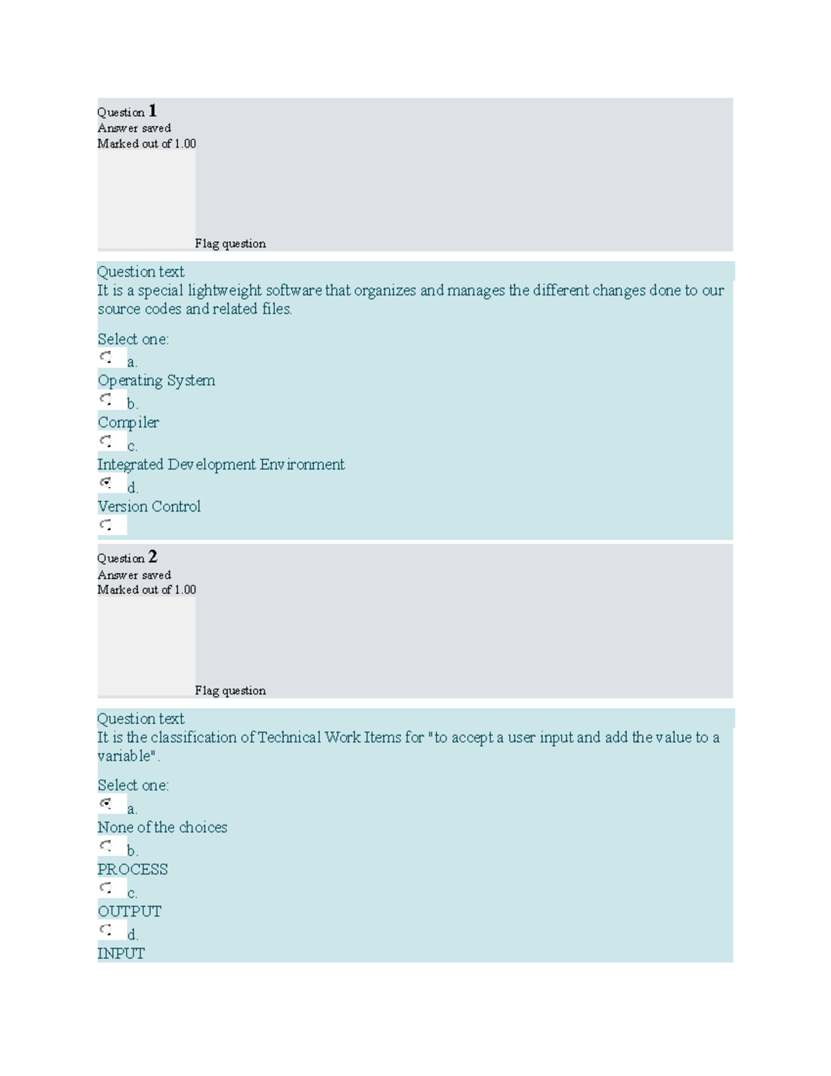 Computer-Programming-1 Quiz & Exam Questions Overview - Studocu