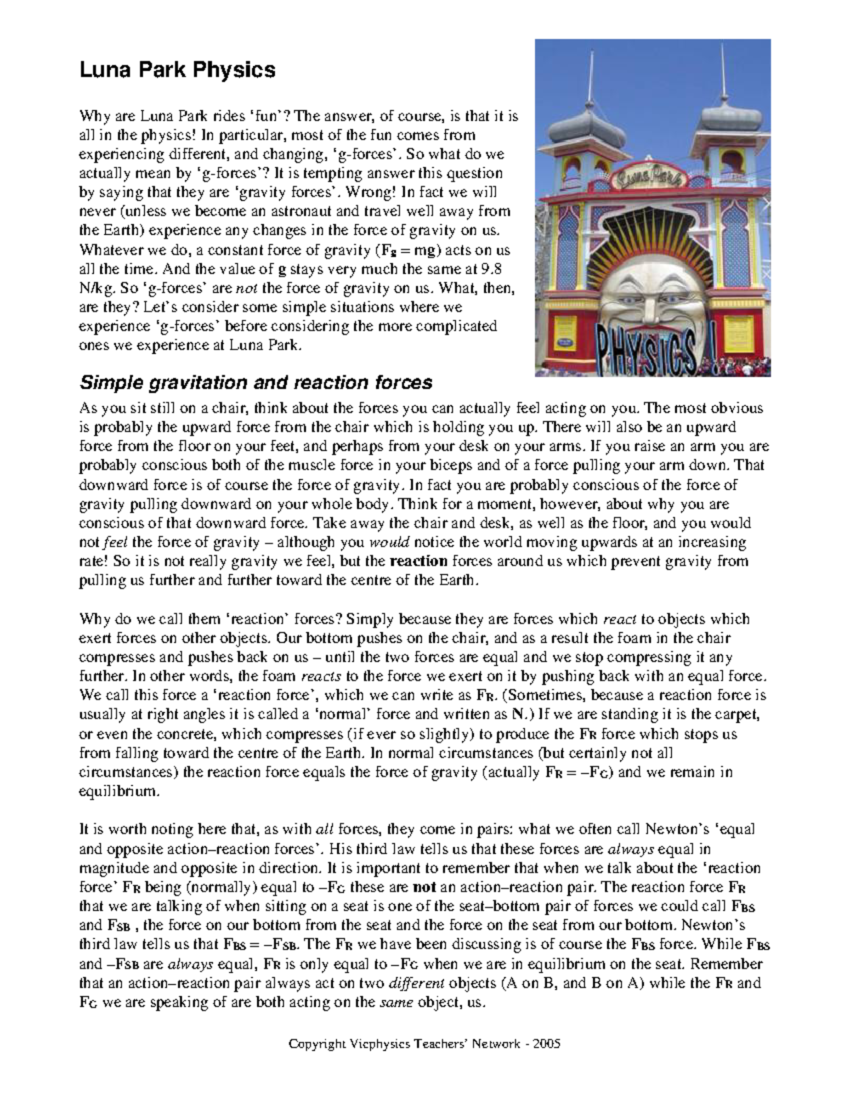 Lunaparkphysics KB - for physics excursion depth study - Luna Park ...