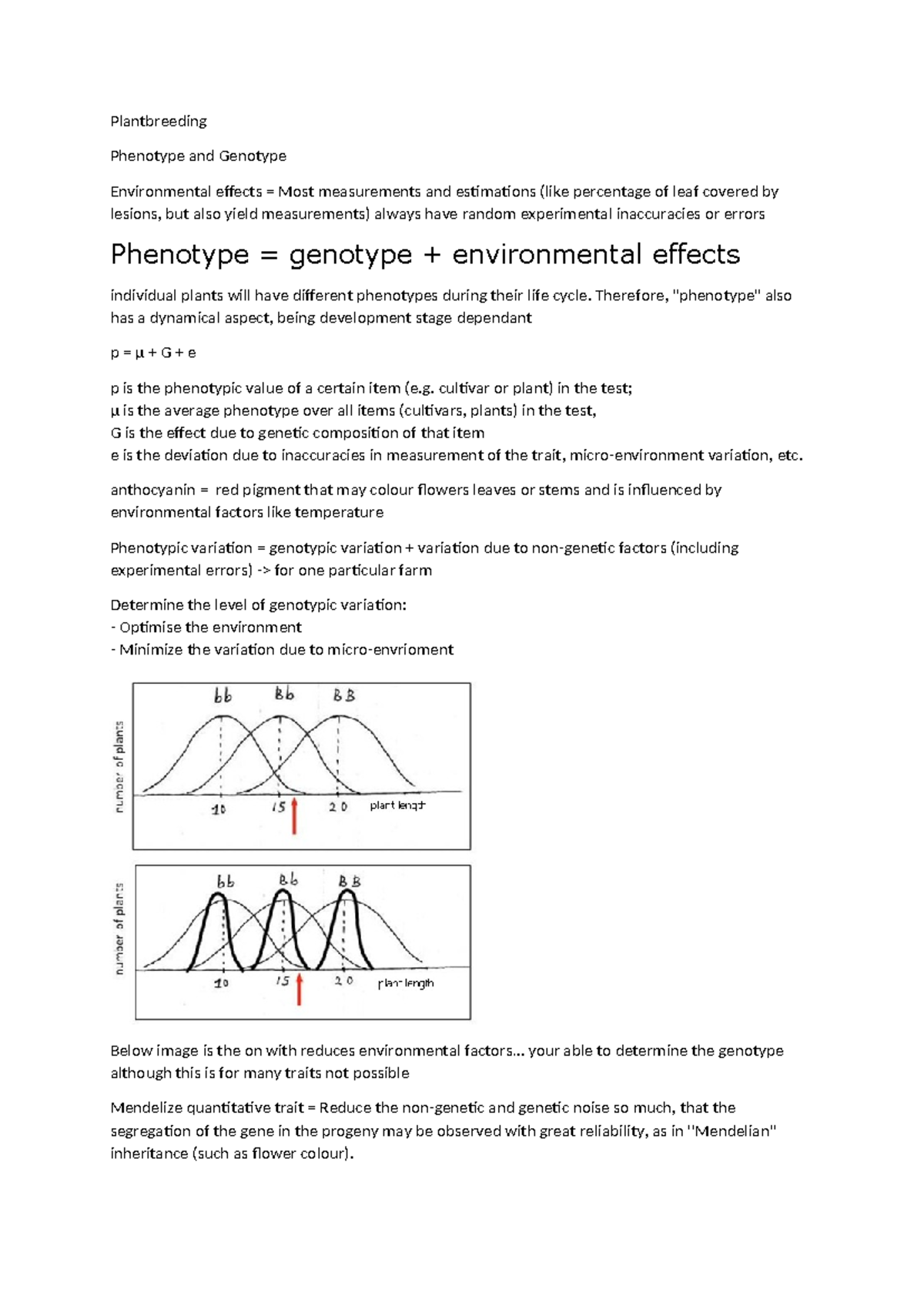 Genotype and Phenotype: Understanding Plant Traits in Plantbreeding ...