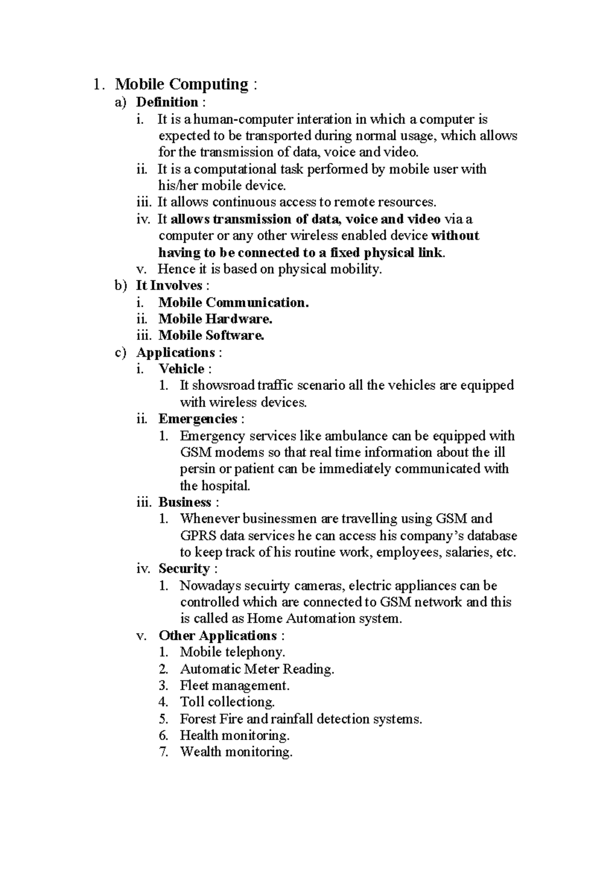MC Module 1: Introduction to Mobile Computing Concepts and Applications ...