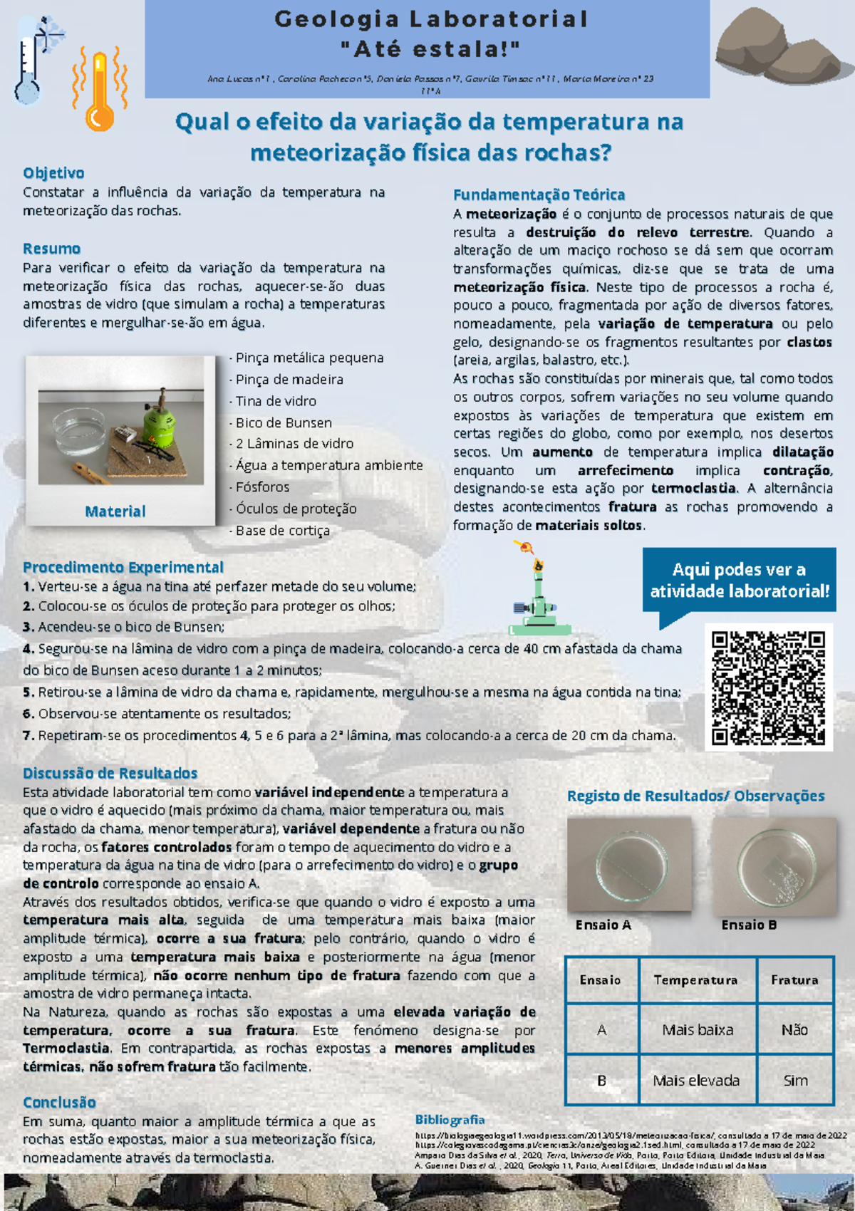 Geologia Laboratorial 11A - Termoclastia - Fundamentação ...