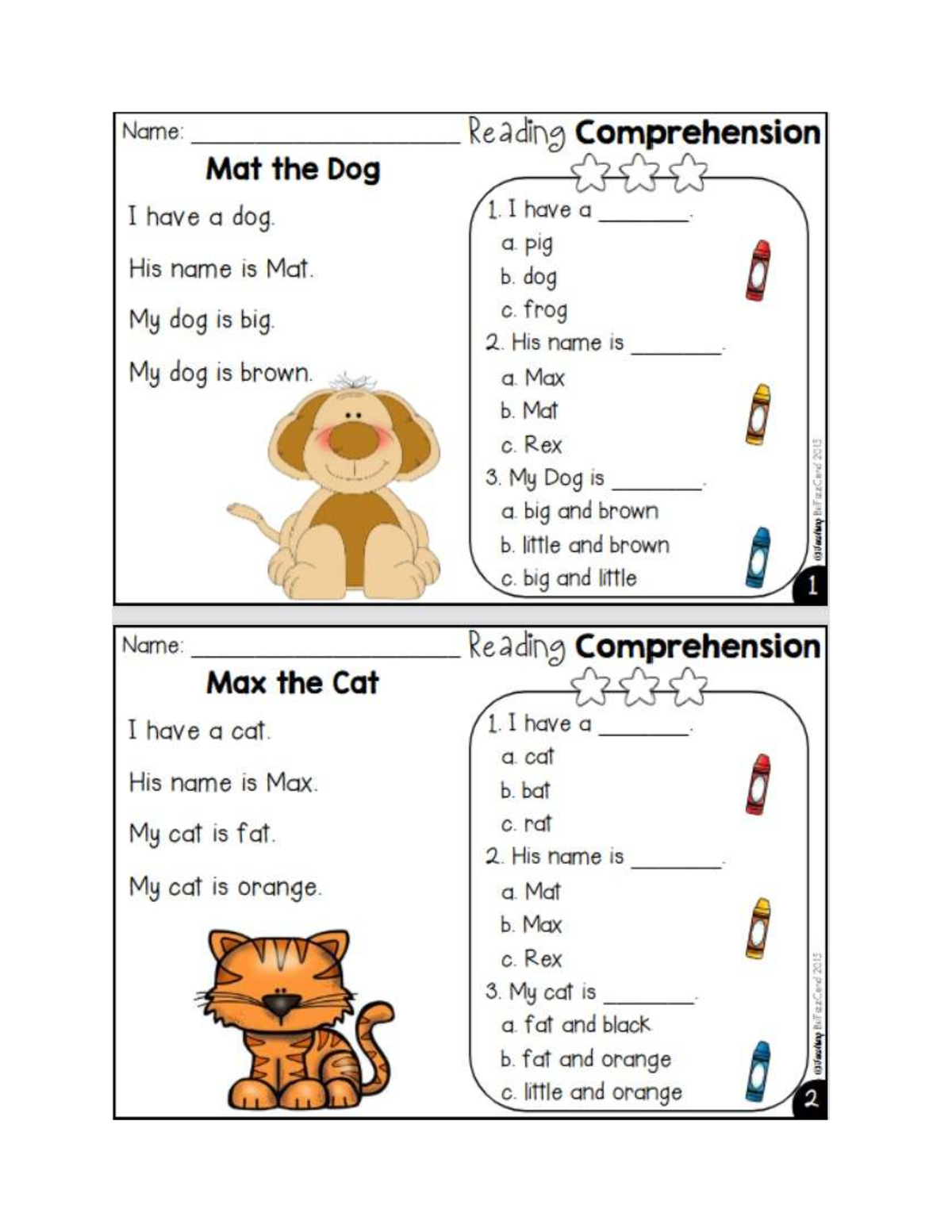 Reading Comprehension Exercises: Pets and Animals - Studocu