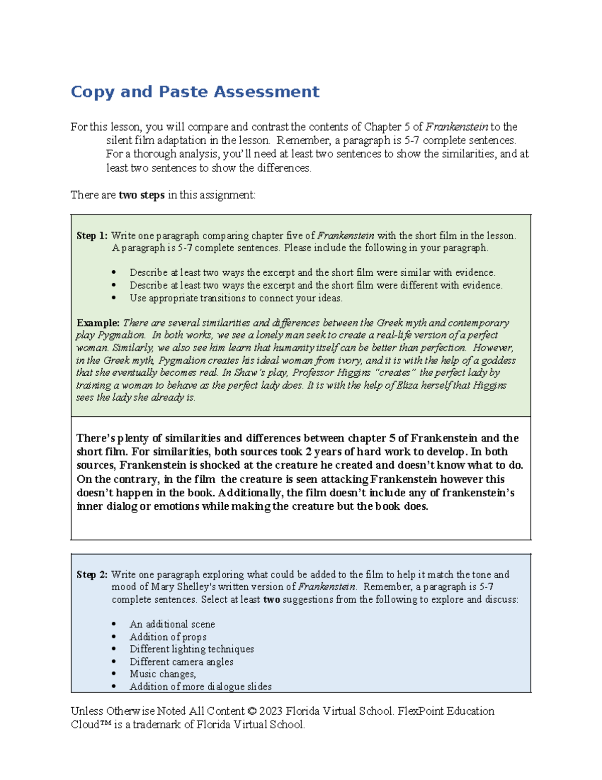 05 02 copy and paste assessment - Copy and Paste Assessment For this ...