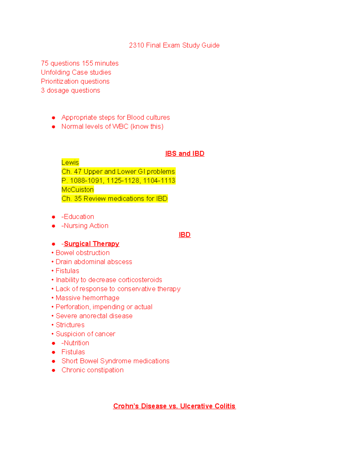 2310 Final Exam Study Guide: Key Concepts and Case Studies Review - Studocu