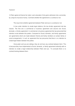 Tutorial 1 - TUTORIAL 1 a) Laws and rules play an important role in the ...