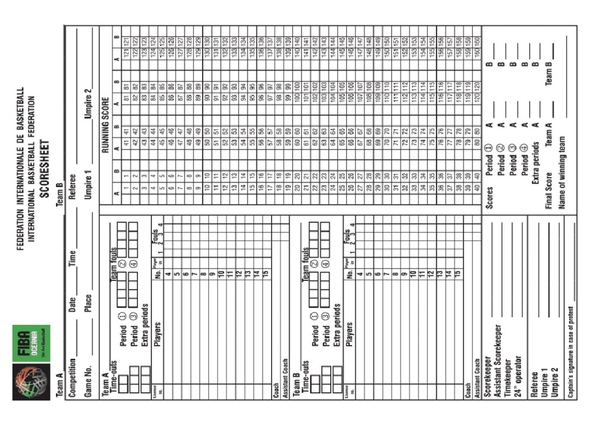 Scoresheet 123 - CAN HELP - FIBA FEDERATION INTERNATIONALE DE ...