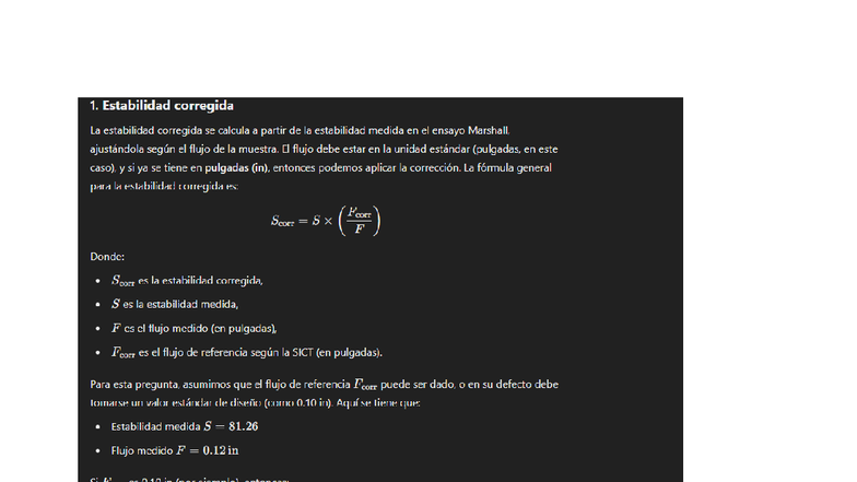 Repaso de Estabilidad y Gravedad Específica en Pavimentos - 1 ...