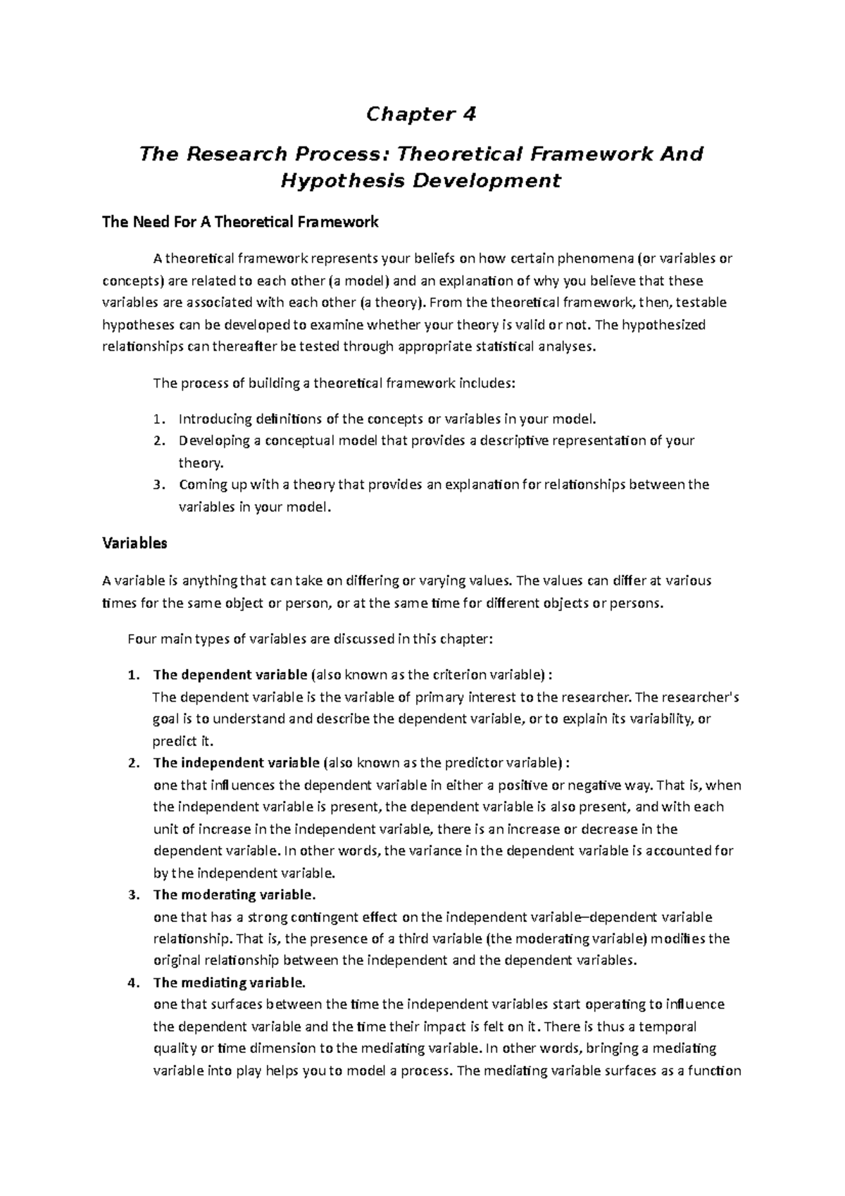 Summary of CH4-5: Research Methodology & Design Concepts - Uma Sekaran ...