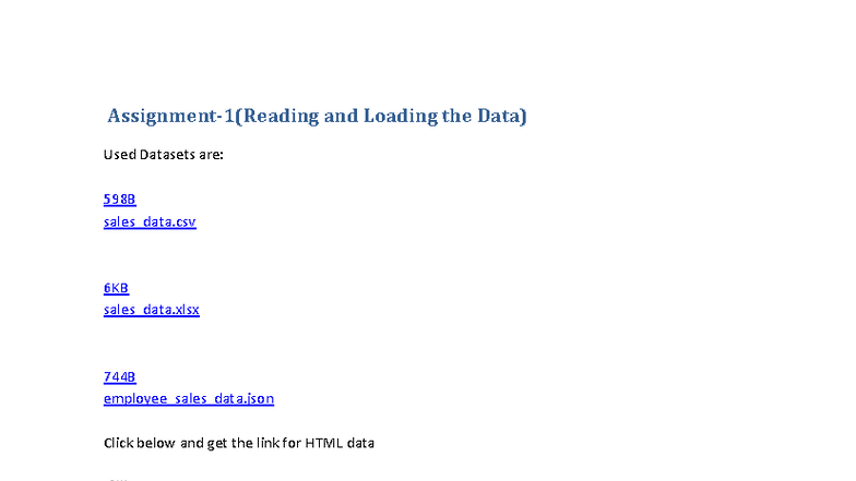 Assignment 598B: Reading and Loading Data Techniques - Studocu