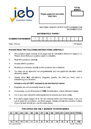 Grade 12 DBE Chapter 15 Presentation and Data Response - Chapter 15 ...