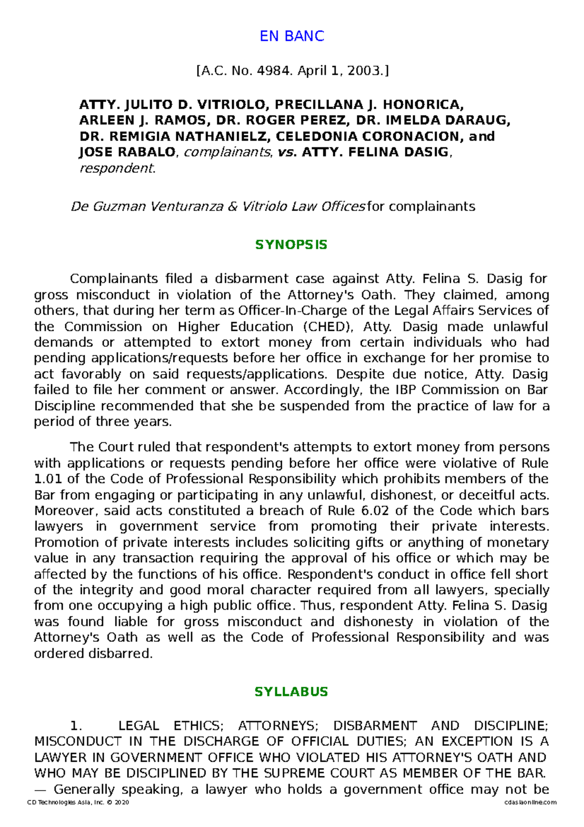 119728-2003-vitriolo v - EN BANC [A. No. 4984. April 1, 2003.] ATTY ...