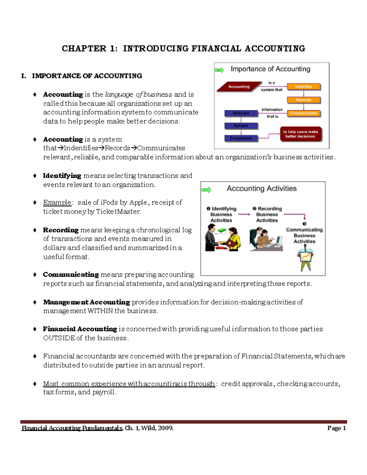 Introduction to Financial Accounting: Key Concepts and Principles - Studocu